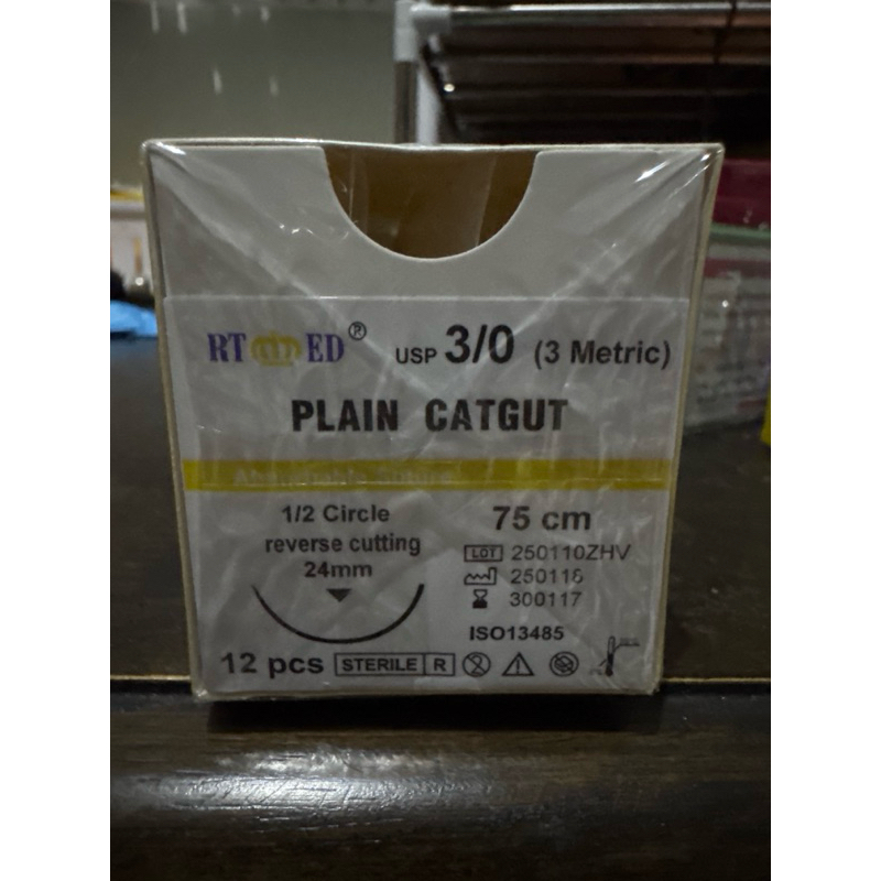 Plain Catgut 3/0 absorbable suture (NEW STOCK) | Shopee Malaysia