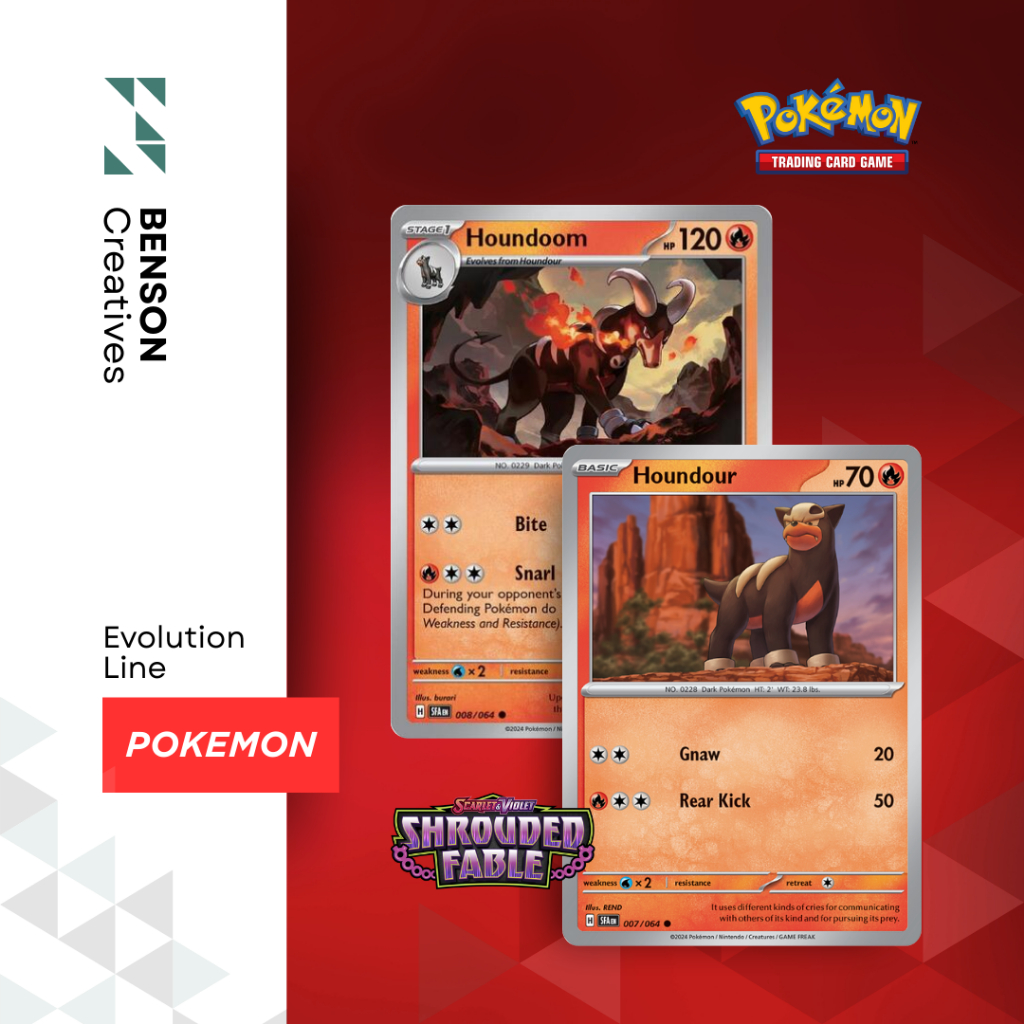 Houndour, Houndoom (Evolution Line) [Twilight Masquerade] Pokémon TCG ...