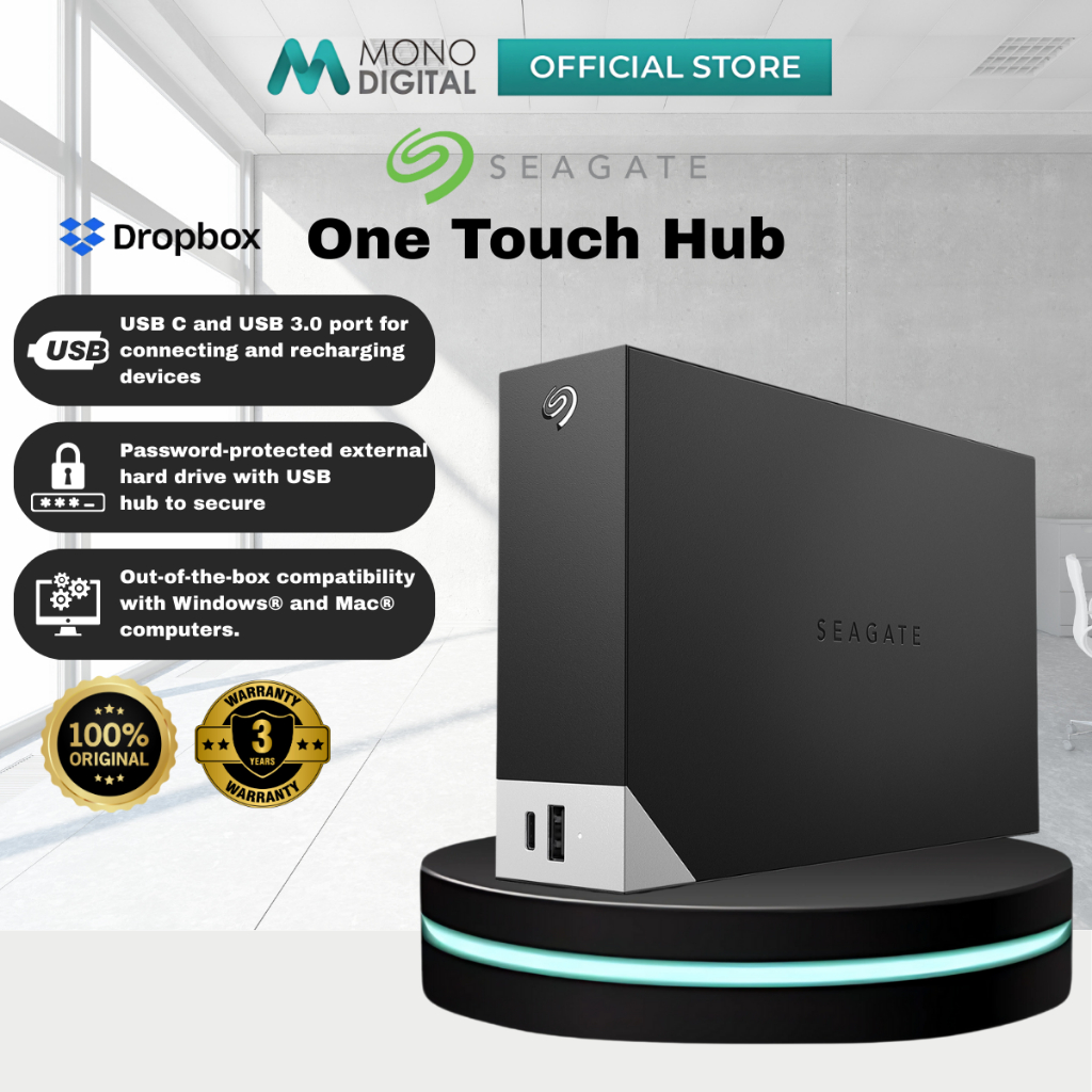 Seagate One Touch Hub Desktop Hub USB 3.0 External Hard Disk Hard Drive ...