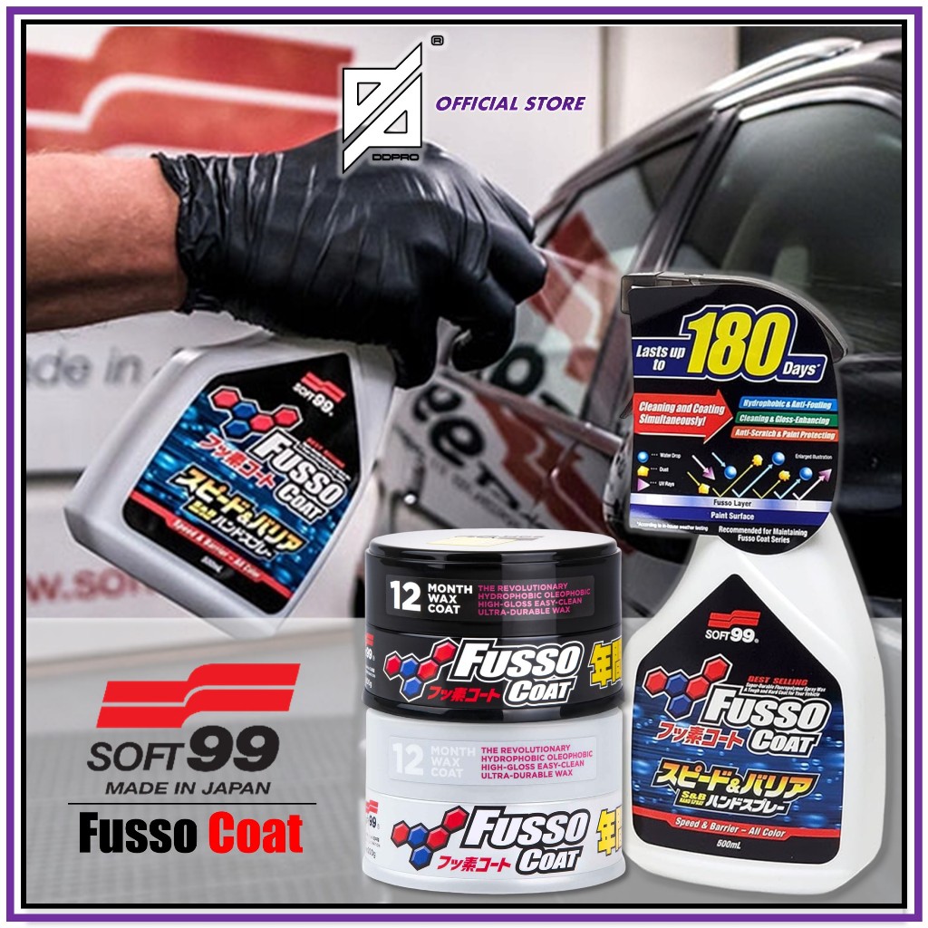 Soft99 Fusso Coat Speed & Barrier Hand Spray 500ML & Fusso 12 Months ...