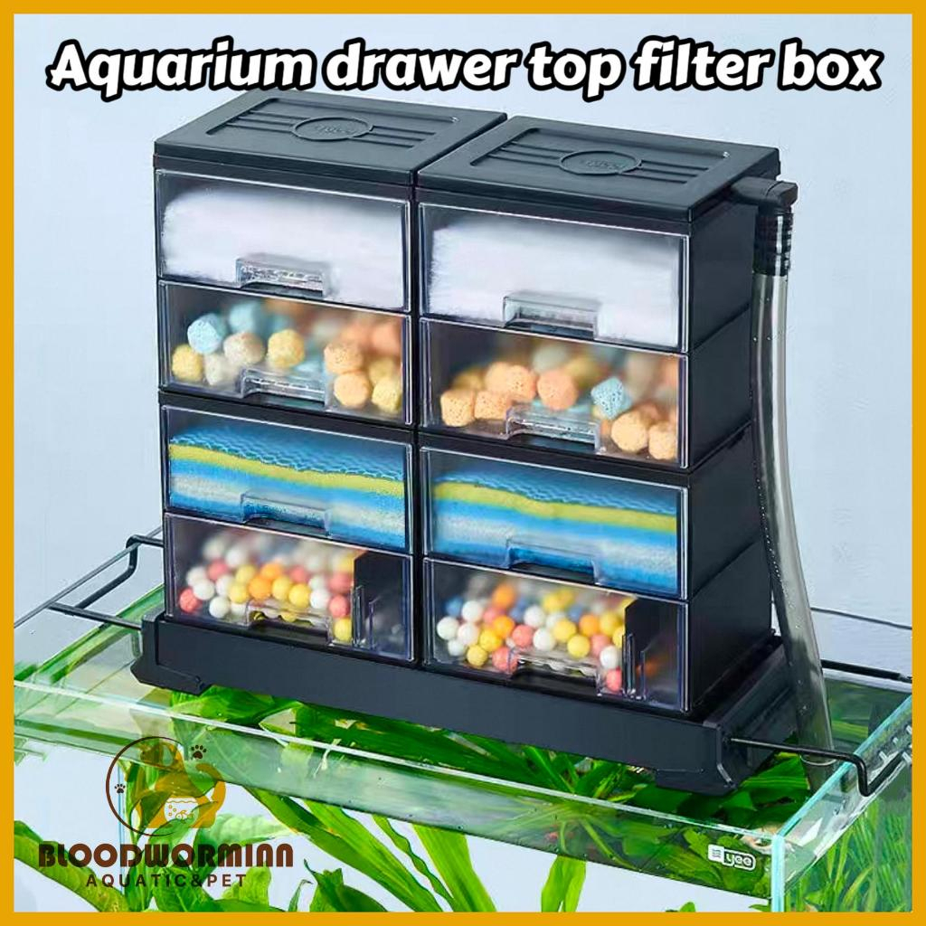 YEE Aquarium Drawer Top Filter Box Drip Box Trickle Box 4 Box/ 8Box / 16Box / 20Box（READY STOCK ...