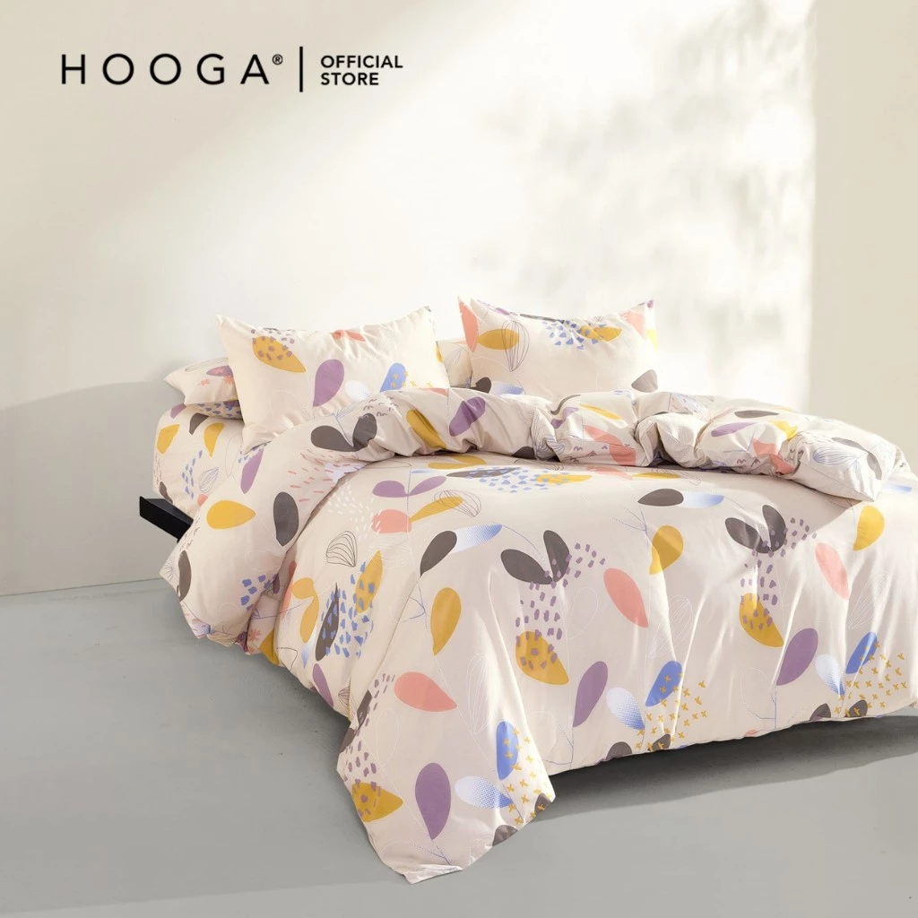 HOOGA Estelle 990TC Polyester Bedsheet Fitted Sheet Set (Orange Label ...