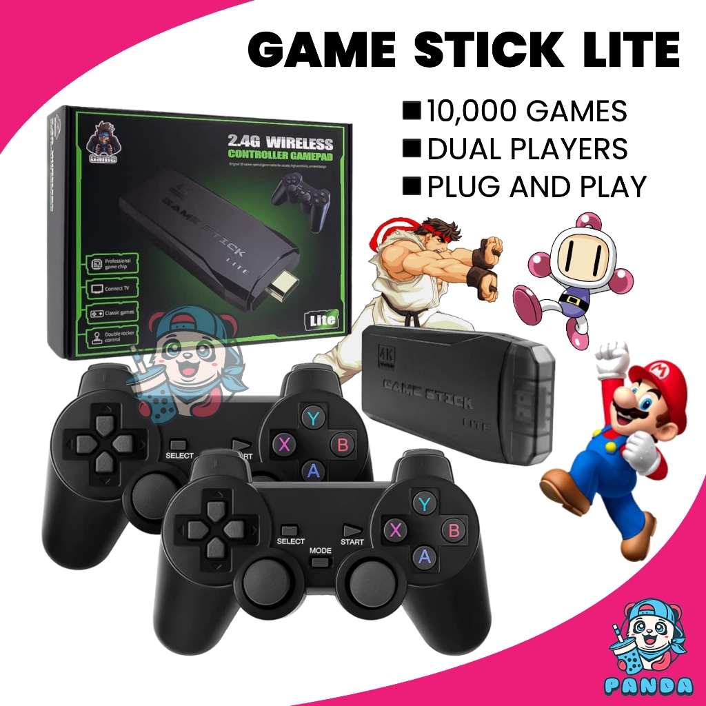M8 Video Game Stick 10,000 Classic Retro Game Console Wireless 2.4G ...
