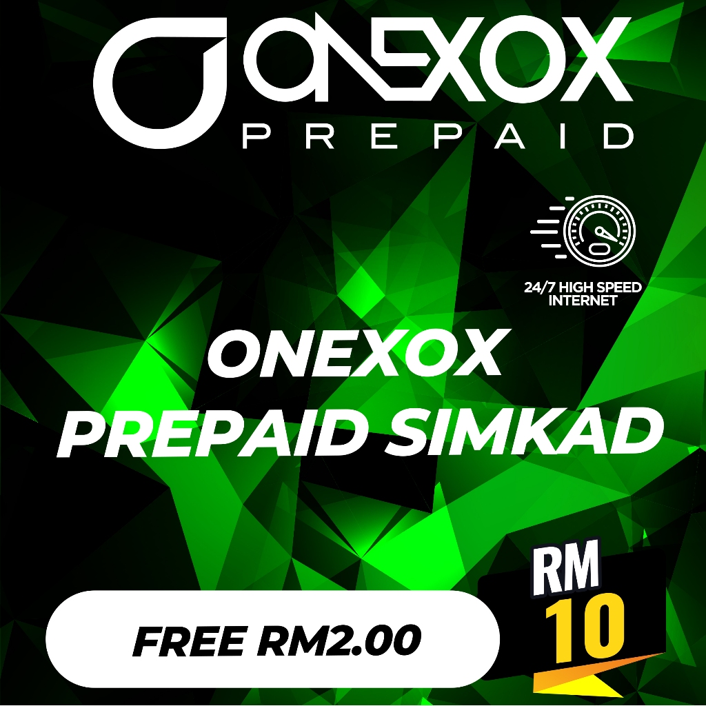 ONEXOX 5G New Prepaid [Free RM2 1GB & 20 Minit] | Shopee Malaysia
