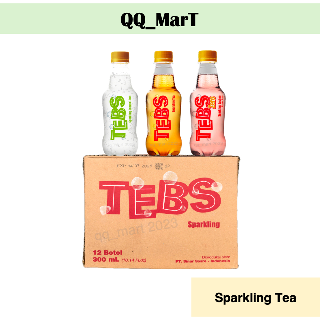 TEH BOTOL SOSRO TEBS SPARKLING TEA CARTON (12 x 300ML) | Shopee Malaysia
