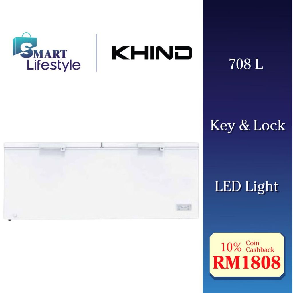 KHIND CHEST FREEZER WITH ELECTRONIC TEMPERATURE CONTROLLER (708L) FZ708 | Shopee Malaysia