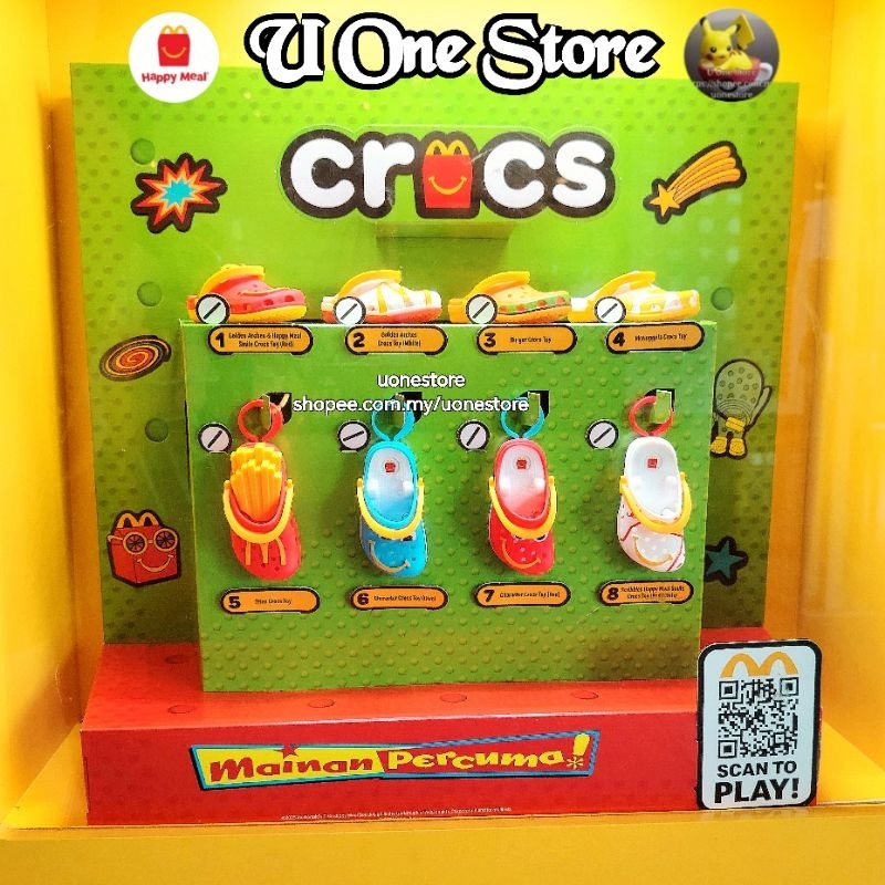 (READY STOCK) Mcdonalds McDonald's MCD Mekdi 麦当劳 Happy Meal Toy Crocs ...