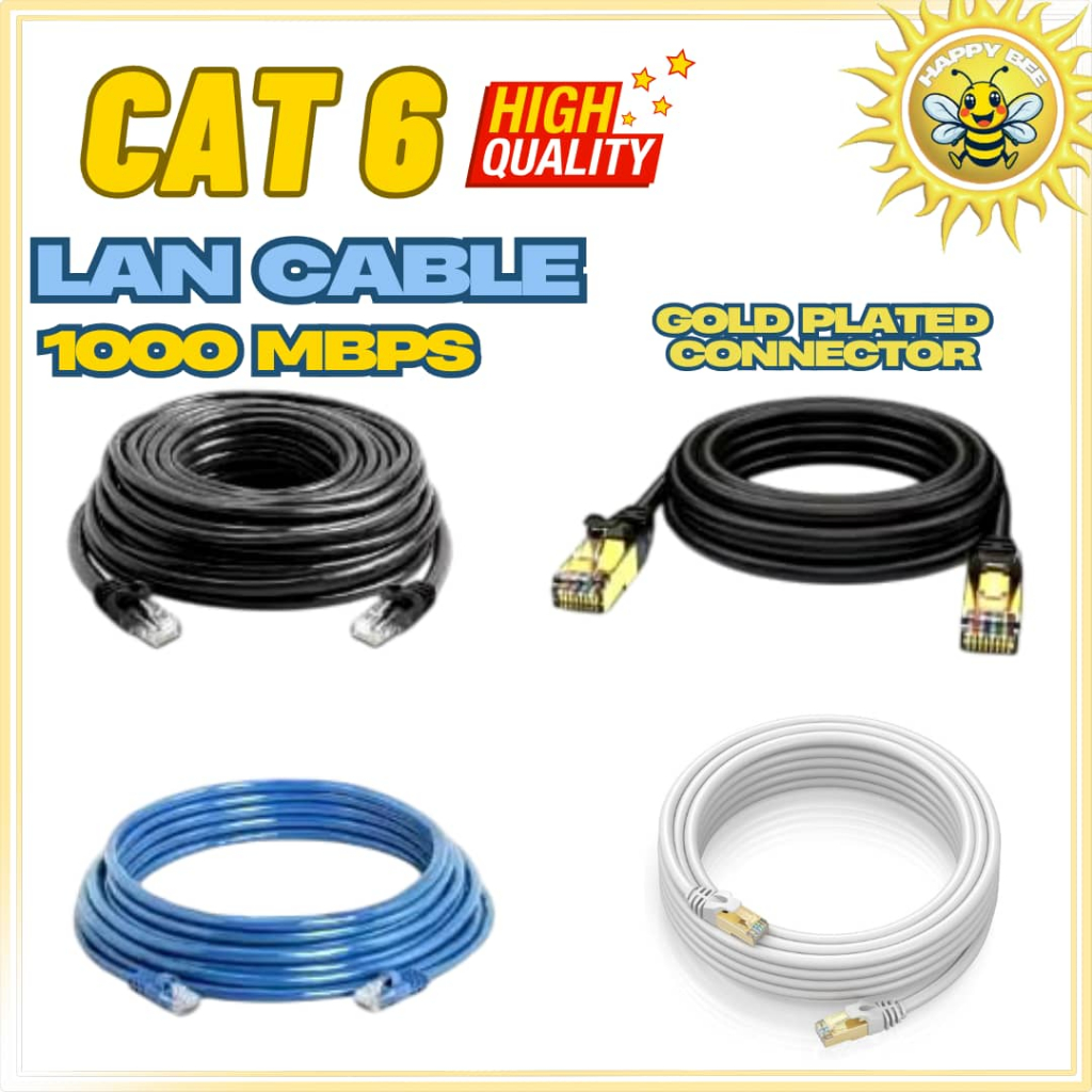 CAT6 Lan Cable Hight Speed 3M/5M/10M/15M/20M/30M 1000mbps computer cable RJ45 Network Cable ...