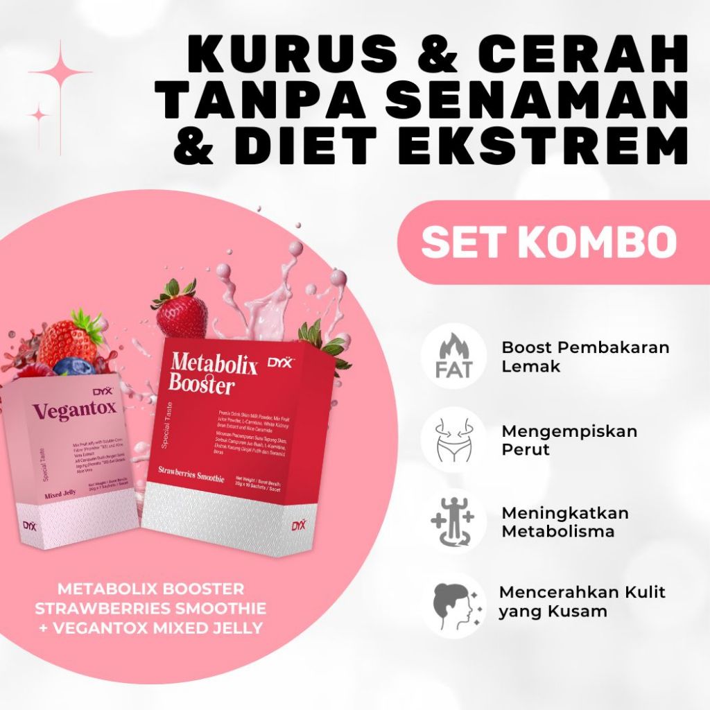 DYX METABOLIC BOOSTER MAX Penaik metabolisma Max BAKAR LEMAK 8KG 10HARI ...