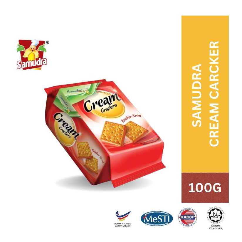 Samudra Cream Cracker 100g [Readystok & Halal & Premium & Goodies Event ...