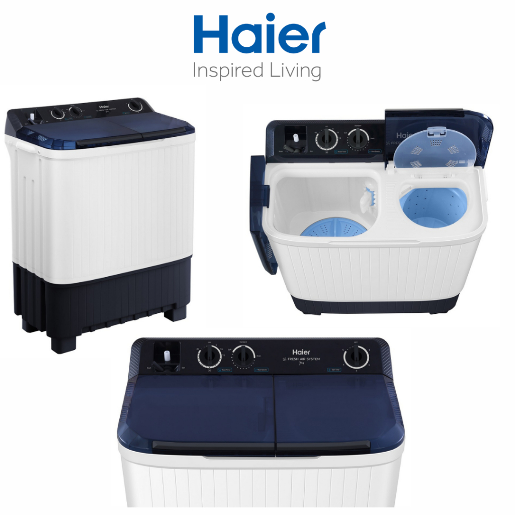 Haier Semi auto/ manual washing machine Mesin basuh 7kg, 9kg, 10.5kg, 11kg, 13kg, 15kg, 16kg ...