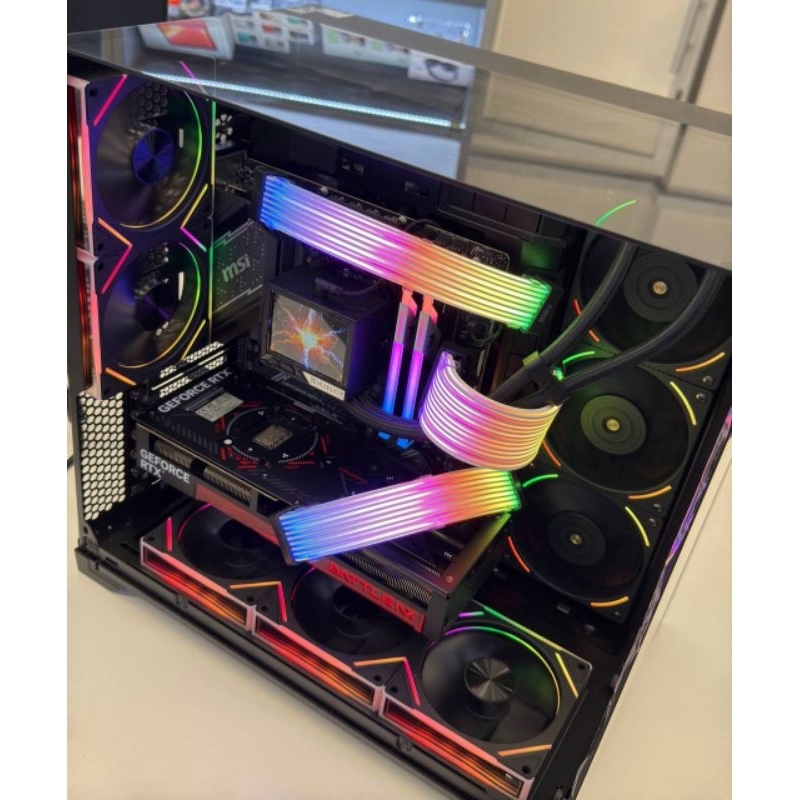 PC CUSTOM - RYZEN + RTX 5070 SHOWCASE RGB BUILD/PC ANSURAN MUDAH ...