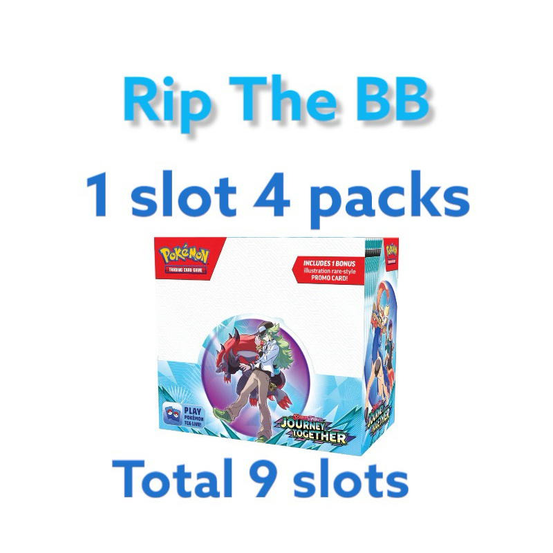 (Live)Pokemon rip Journey Together BB 1 slot 4 packs | Shopee Malaysia
