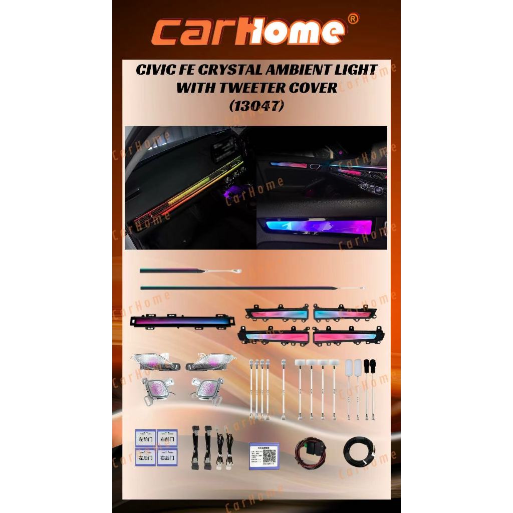 Honda Civic FE 2022-2025 Car OEM Ambient Light RGB Dynamic Atmosphere ...