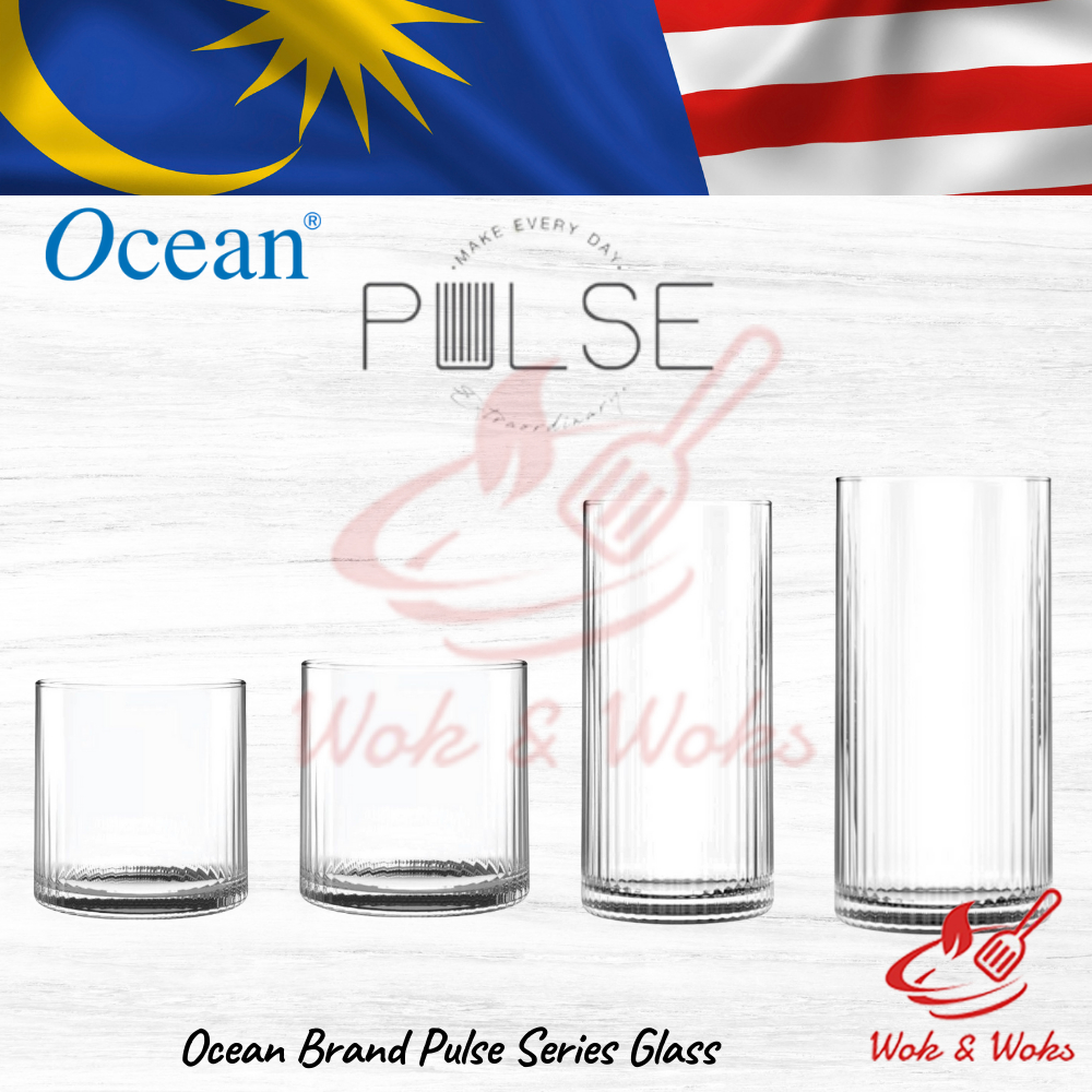Ocean Brand Pulse Series Glass Cup / Cawan Kaca Siri Pulse Jenama Ocean ...