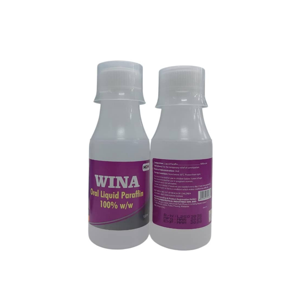 WINA Oral Liquid Paraffin 100ml (Relief Of Constipation) | Shopee Malaysia