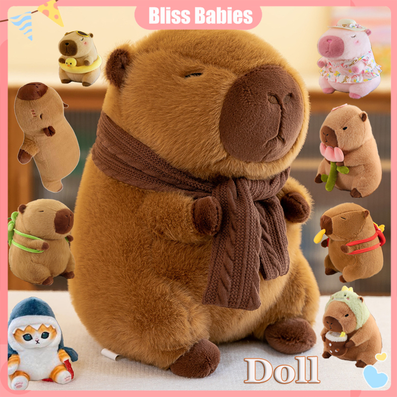 Capibara Capybara Plush Cute Plushie Doll Kapibara Patung Comel ...