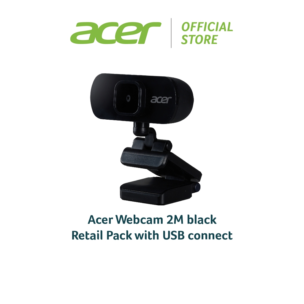 Acer Webcam 2M black Retail Pack with USB connect | Shopee Malaysia