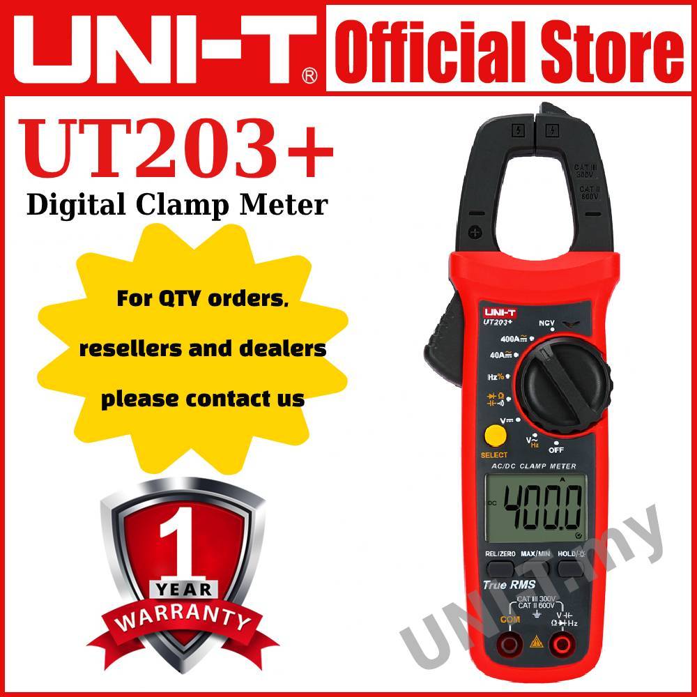 UNI-T UT203+ 400A Digital Clamp Meter | Shopee Malaysia