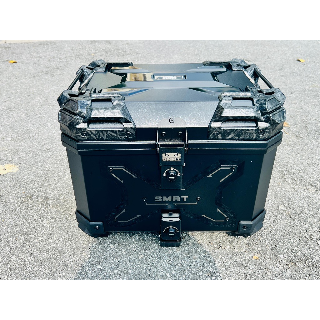 45L SMRT V2 TOP BOX CARBON DESIGN WITH SAFETY LOCK LEATHER INNER BASE ...