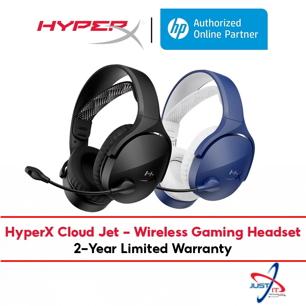 HYPERX CLOUD JET - WIRELESS GAMING HEADSET - BLACK (AJ0T1AA) / BLUE ...