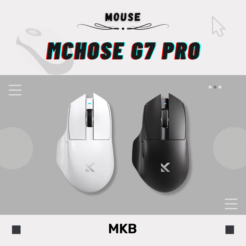 Mchose G7 / G7 Pro Lightweight 1KHz Polling Rate Tri-Mode Wireless ...