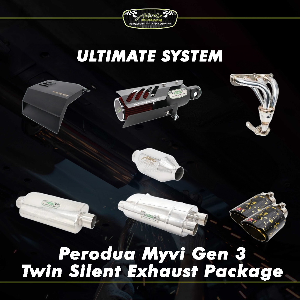Perodua Myvi Gen 3 Twin Silent Exhaust Package | Shopee Malaysia