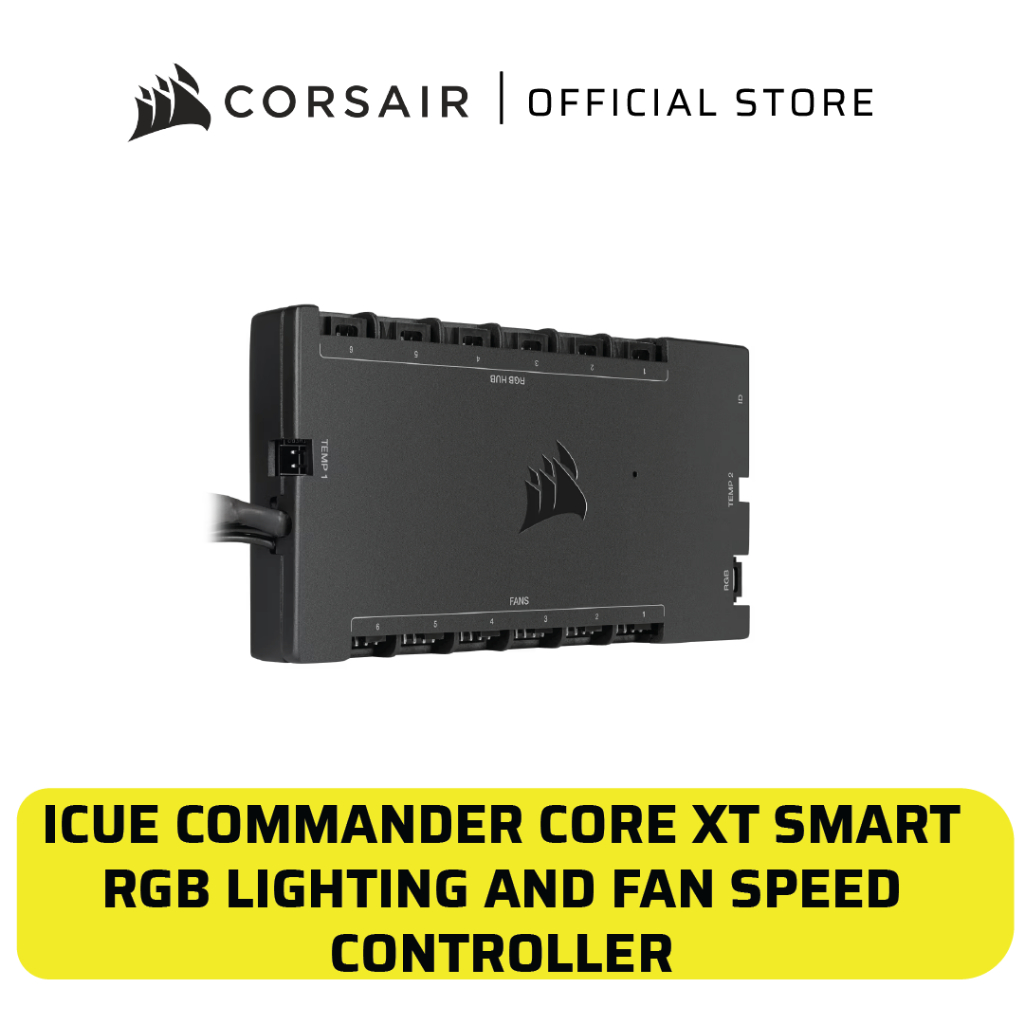 CORSAIR iCUE COMMANDER CORE XT Smart RGB Lighting and Fan Speed ...
