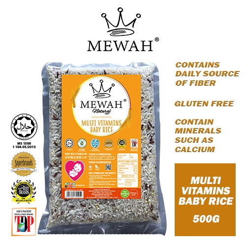 Mewah Multi-Vitamins Baby Rice 500g | Shopee Malaysia
