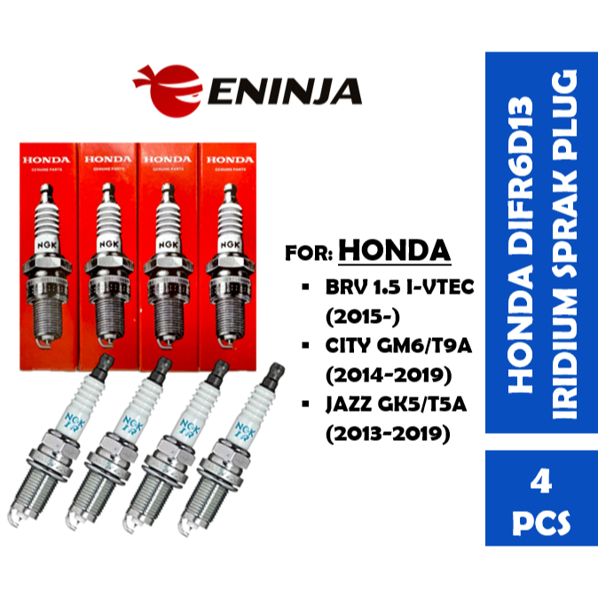 【READY STOCK】HONDA DIFR6D13 Iridium Spark Plug For Honda City GM6 T9A ...