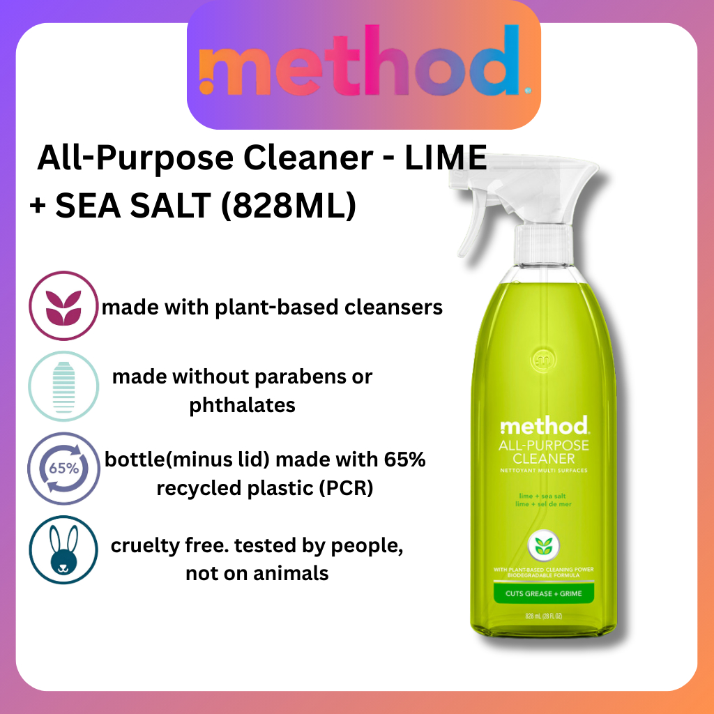 Method All Purpose Cleaner / Multipurpose Cleaners Lime + Sea Salt ...