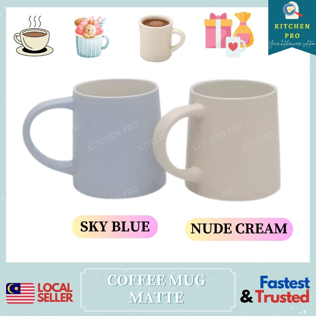 𝐊𝐈𝐓𝐂𝐇𝐄𝐍 𝐏𝐑𝐎 | Cawan Kopi Seramik Barat Bersaiz Besar Dengan Kemasan ...