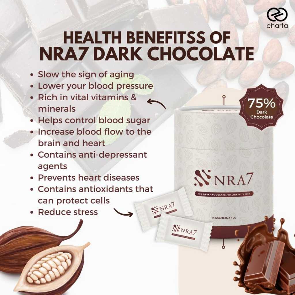 🌟Ready Stock - NRA7 NMN Dark Chocolate crafted with 75% Premium Dark ...
