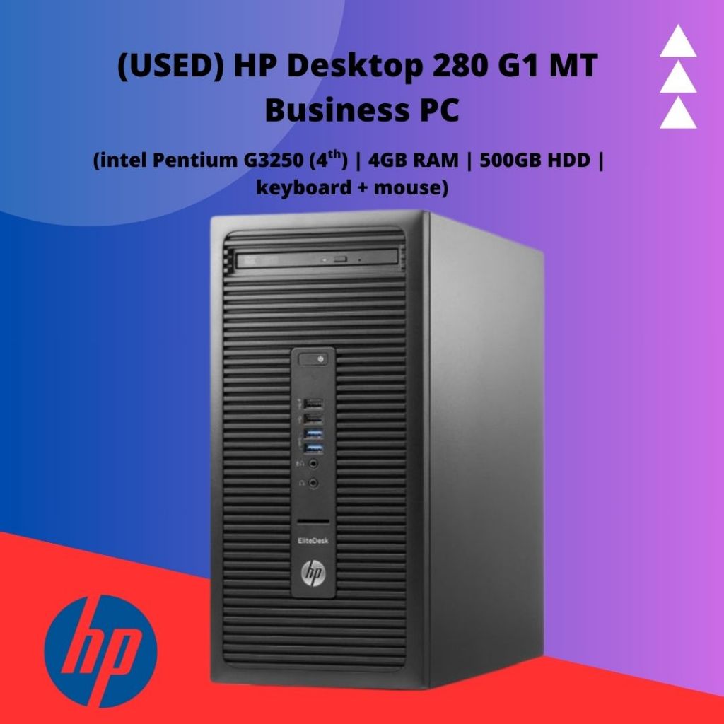 (USED) HP Desktop 280 G1 MT Business PC (intel Pentium G3250 (4th ...