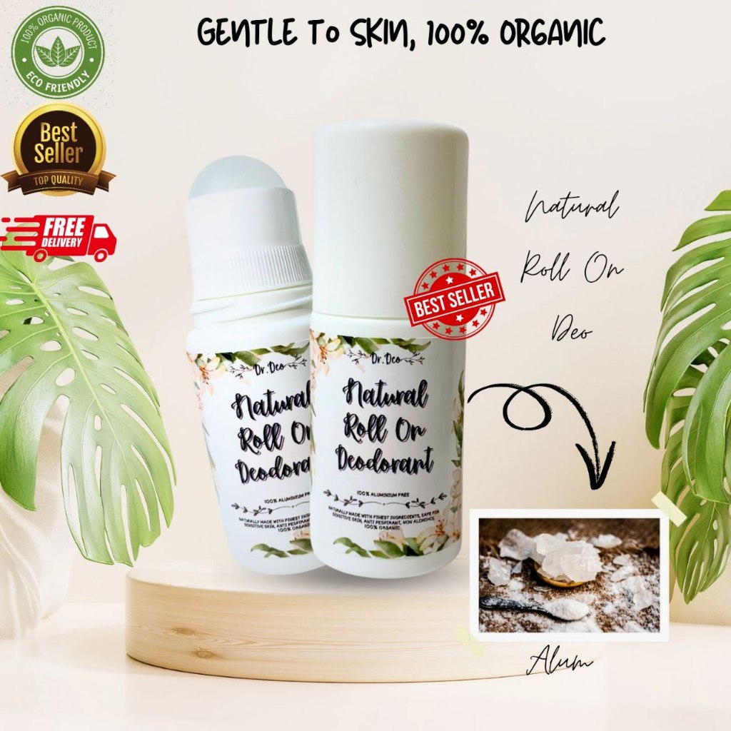Tawas Deodorant 100% organic Ubat Ketiak Natural 50ml Hilang Bau Badan ...