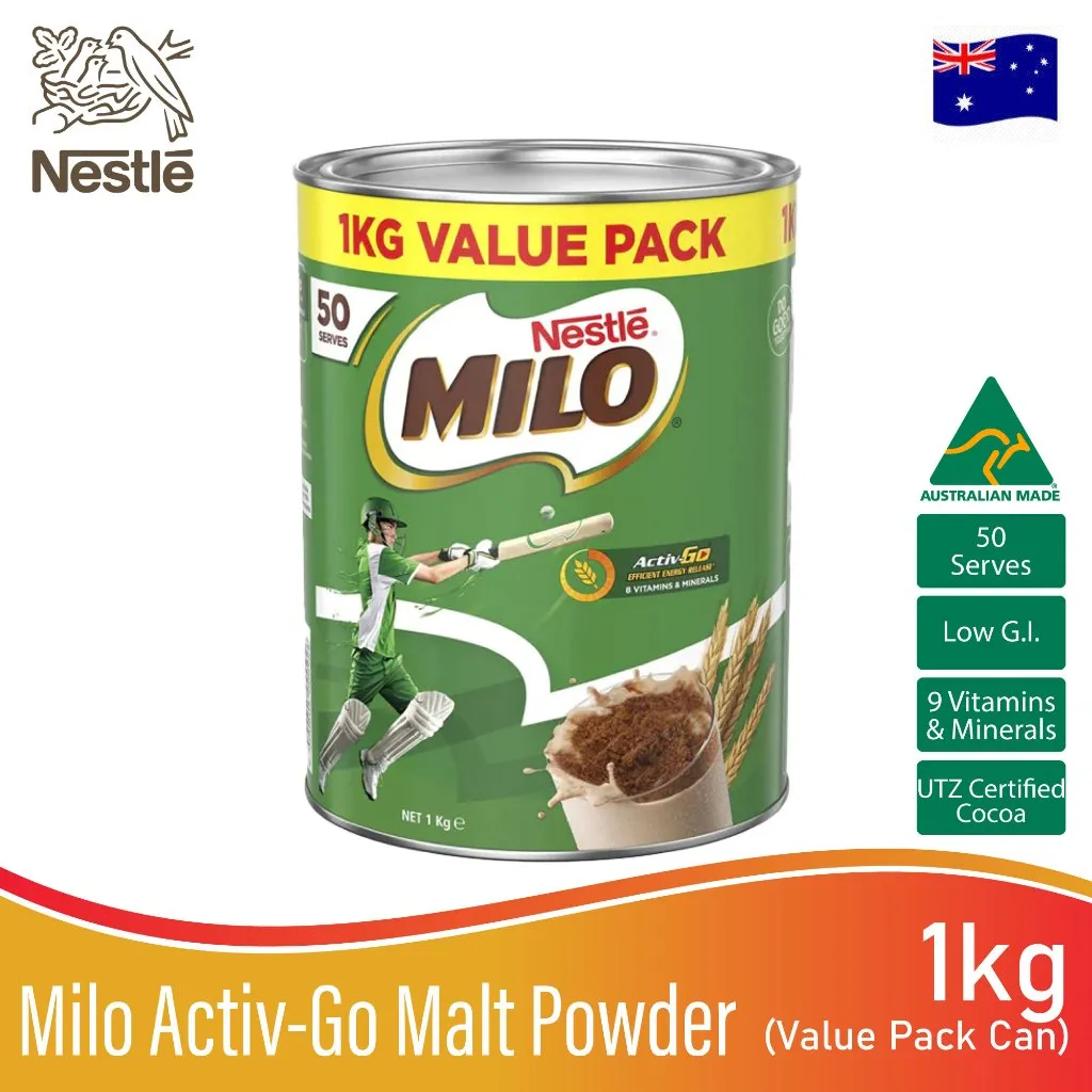 ORIGINAL Australia Milo 1kg Tin Can - Serbuk Milo Import Australia ...