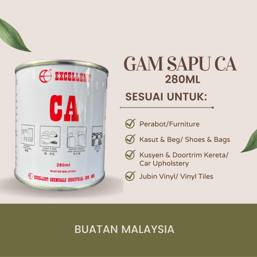 Gam Sapu Berus untuk kusyen kereta , doortrim kereta, bumbung kereta ...