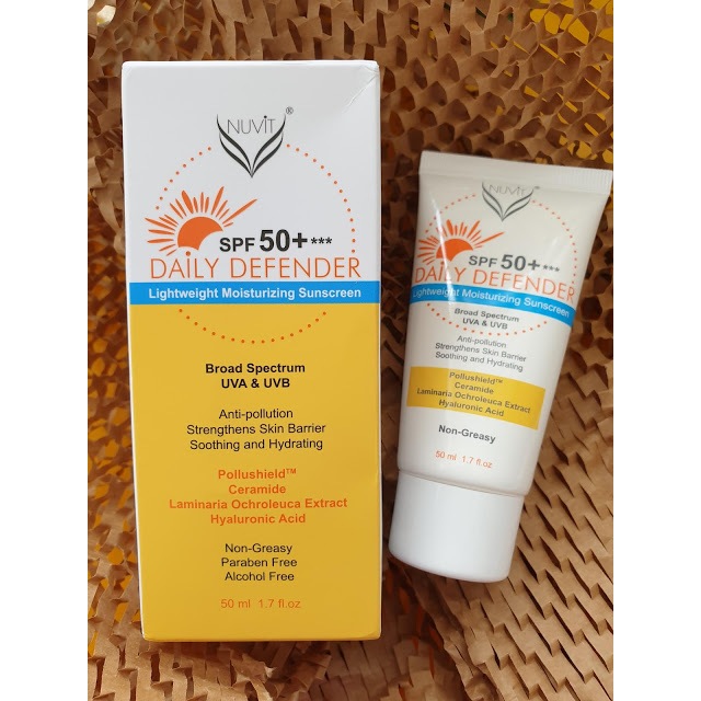 Nuvit Daily Defender Lightweight Moisturizing Sunscreen | 50ml ( EXP 06 ...