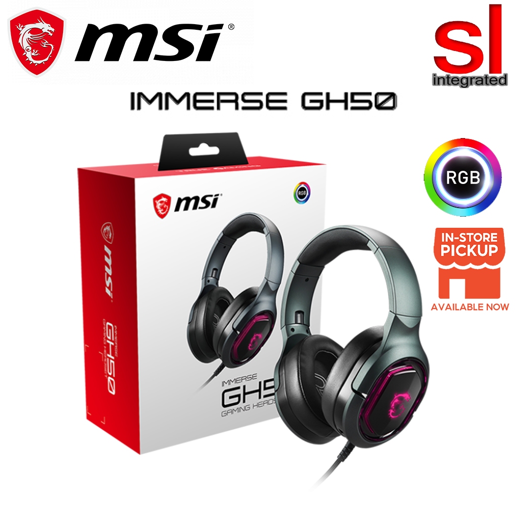 MSI IMMERSE GH50 Gaming Headset | Shopee Malaysia