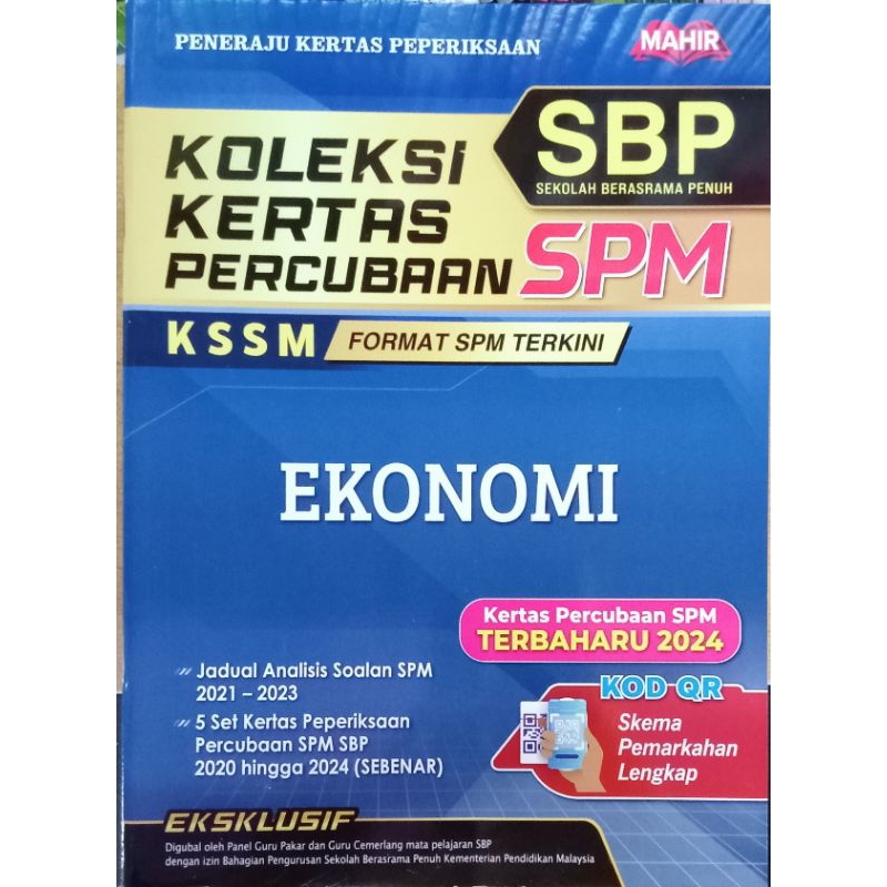 KOLEKSI KERTAS PERCUBAAN SPM SBP EKONOMI | Shopee Malaysia