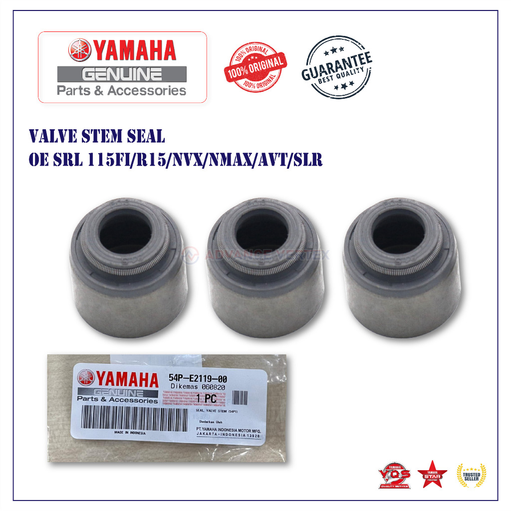 YAMAHA SRL 115 FI / R15 / NVX / NMAX / AVANTIZ / SLR VALVE STEM SEAL 1 ...