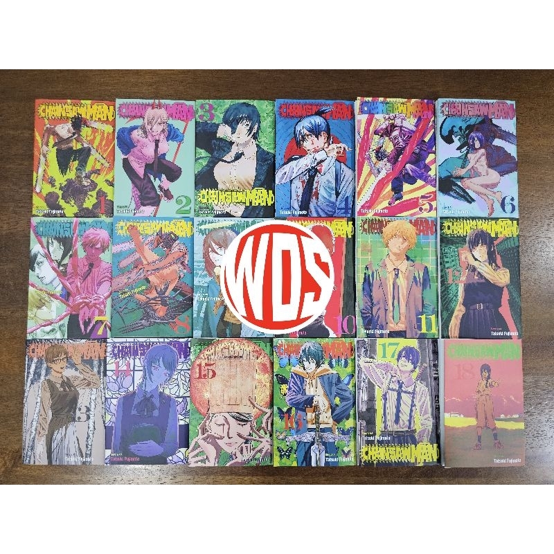 Manga : Chainsaw Man volume 1-18 + Buddy Stories (Novel)(English ...