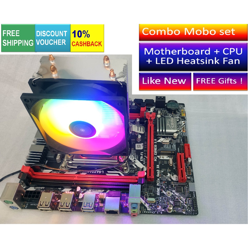 (90% New !!!) (Free 32GB RAM !!!) Gaming Combo Mobo Intel Xeon 20-Core ...