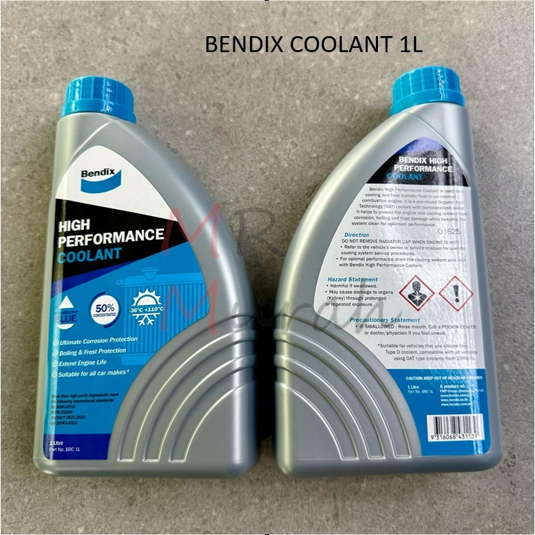 Original Bendix Radiator Coolant 1L (biru blue) | Shopee Malaysia
