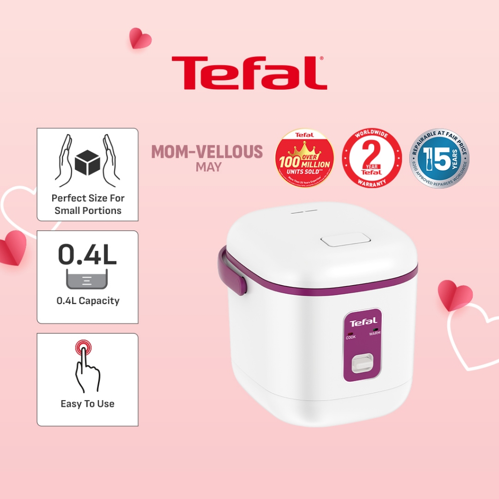 Tefal Mechanical Mini Jar Rice Cooker (0.4L) RK1721 WAH LEE STORE ...