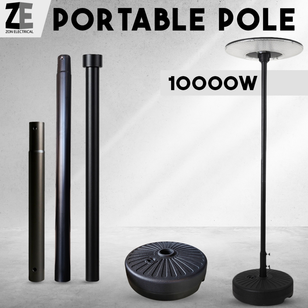 Portable Pole Tiang Lampu Umbrella Payung Ufo Solar Light Lighting ...