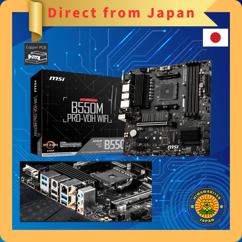 MSI Motherboard B550M PRO-VDH WIFI Compatible with Ryzen 5000 Series ...