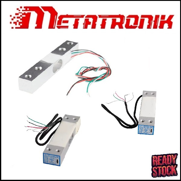 LOAD CELL WEIGH SENSOR MODULE STAIN GAUGE 30KG, 40KG & 50KG | Shopee ...