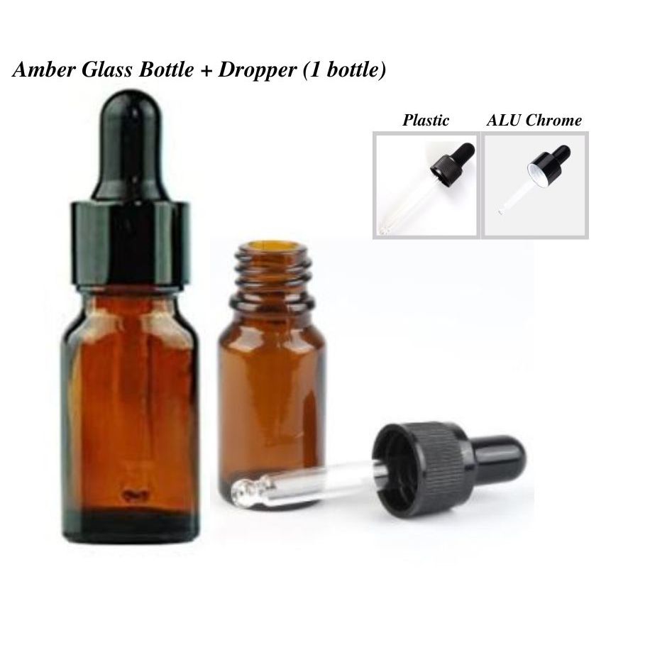 Amber Glass Dropper Bottle Storage Travel| Botol Kaca Penitis Cecair ...