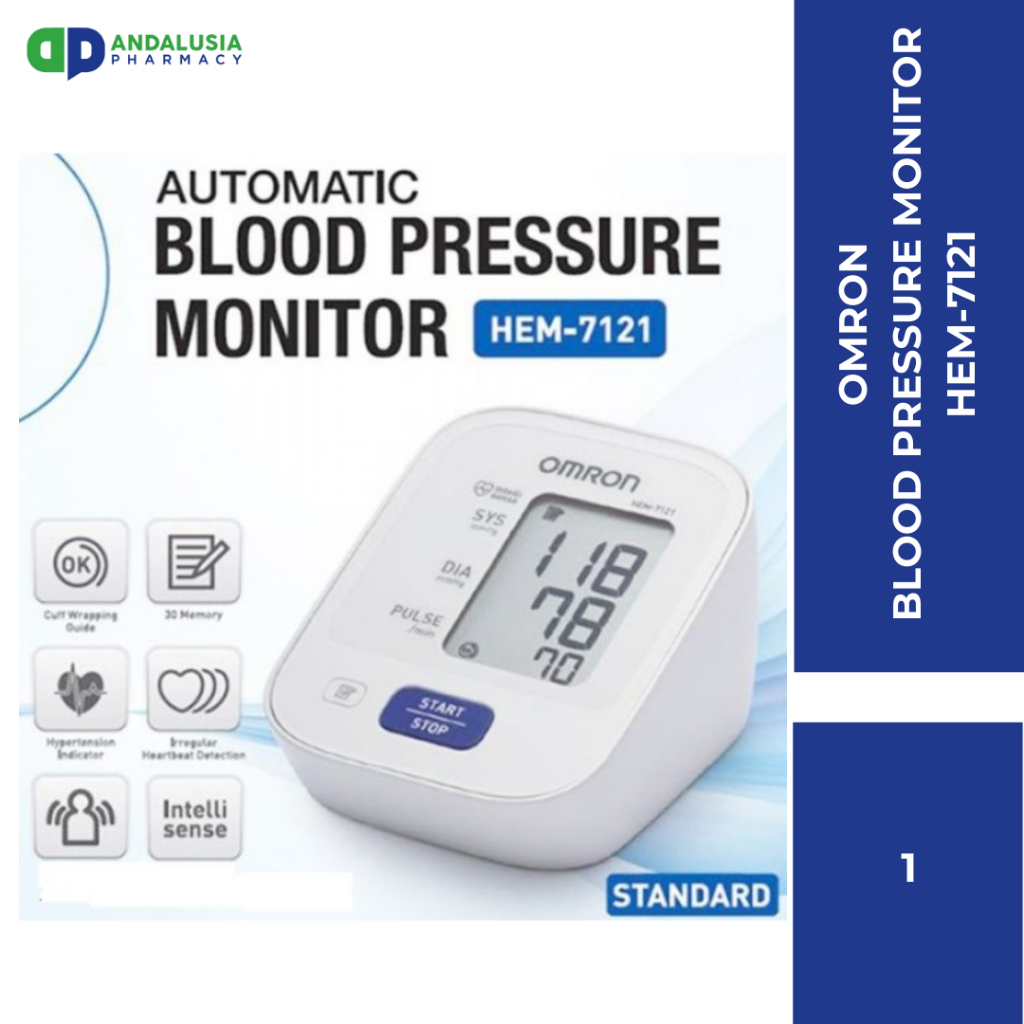OMRON BLOOD PRESSURE MONITOR HEM-7121(STANDARD) | Shopee Malaysia
